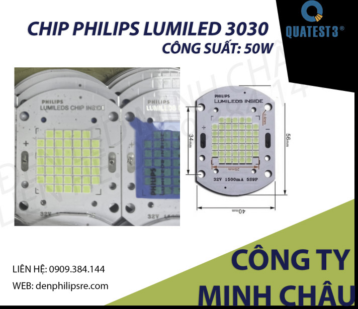 Chip Philips COB dùng cho đèn led - DenPhilipsRe